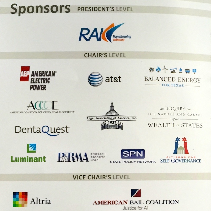 ALEC meeting draws backing from Big Energy, Southern corporate sponsors ...
