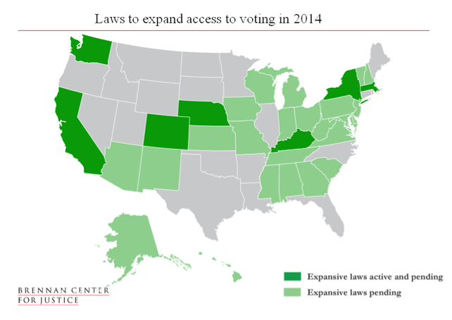 States shift from voter suppression to voter expansion | Facing South